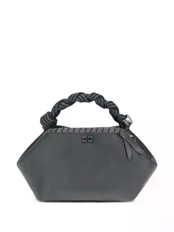 GANNI Bou Small Tressé Tote Bag - Grey