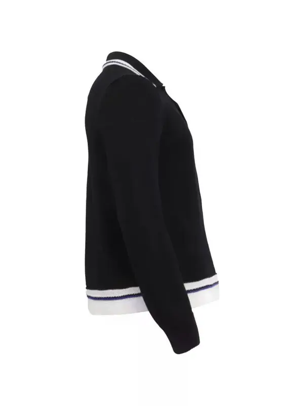 FERRAGAMO Knitted Long-sleeve Polo Shirt