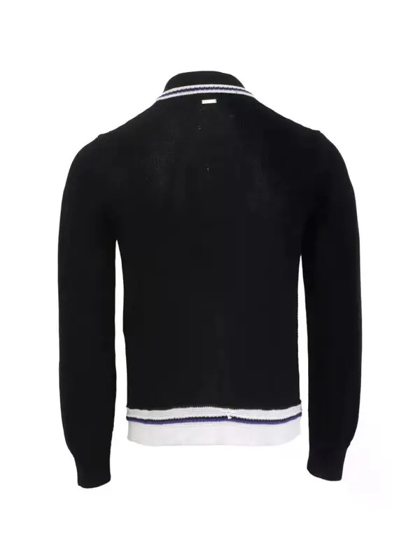 FERRAGAMO Knitted Long-sleeve Polo Shirt