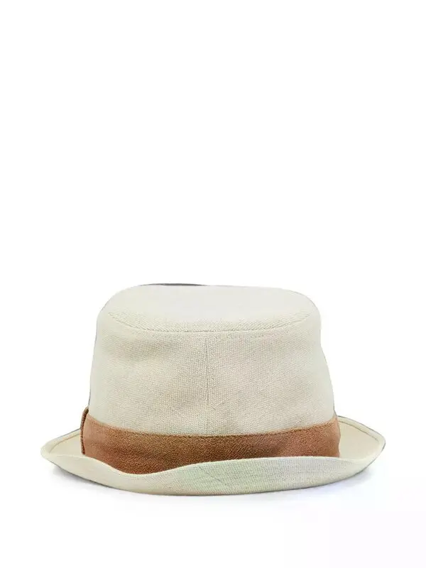 Hermès Leather-trim Fedora Hat