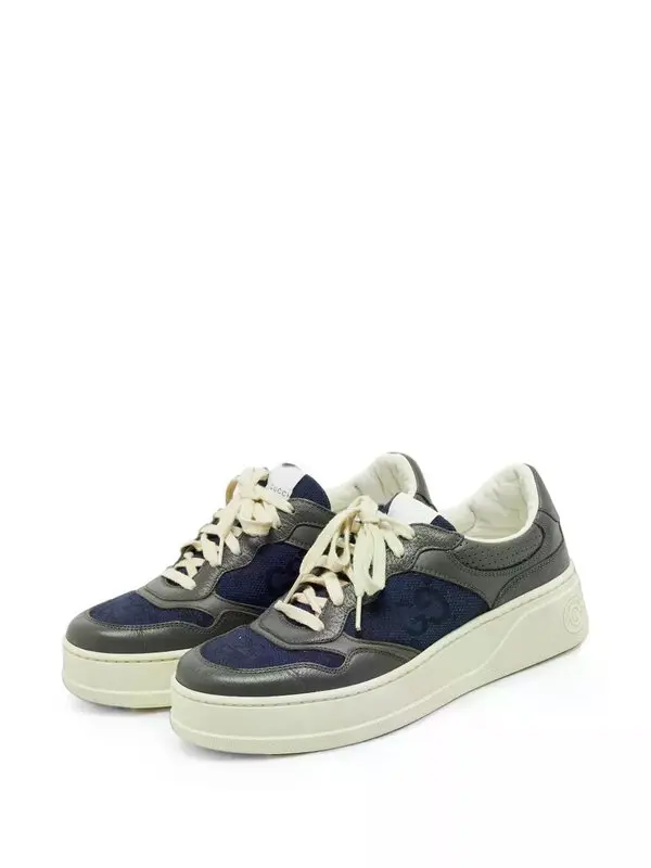 Gucci Interlocking G Lace-up Sneakers - Grey