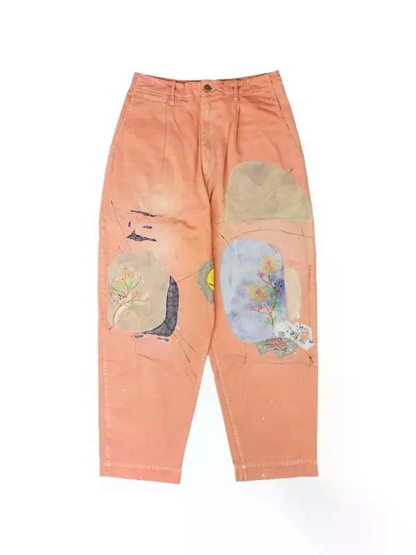 Kapital Katsuragi Appliquéd Jeans - Orange