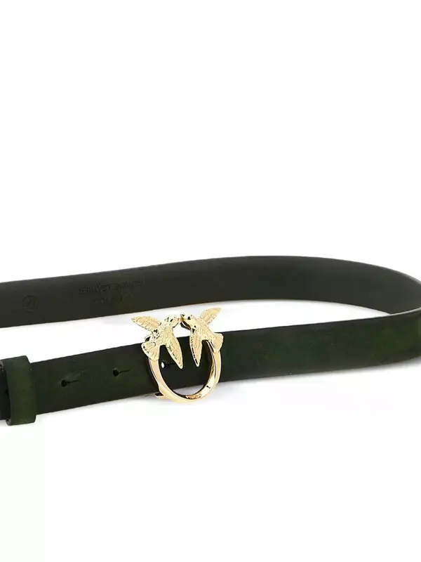Pinko Suede Belt With Love Birds Buckle