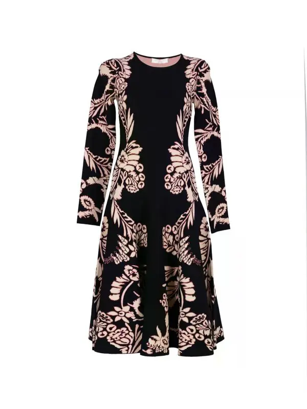 Ulla Johnson Nerissa Jacquard Midi Dress - Black