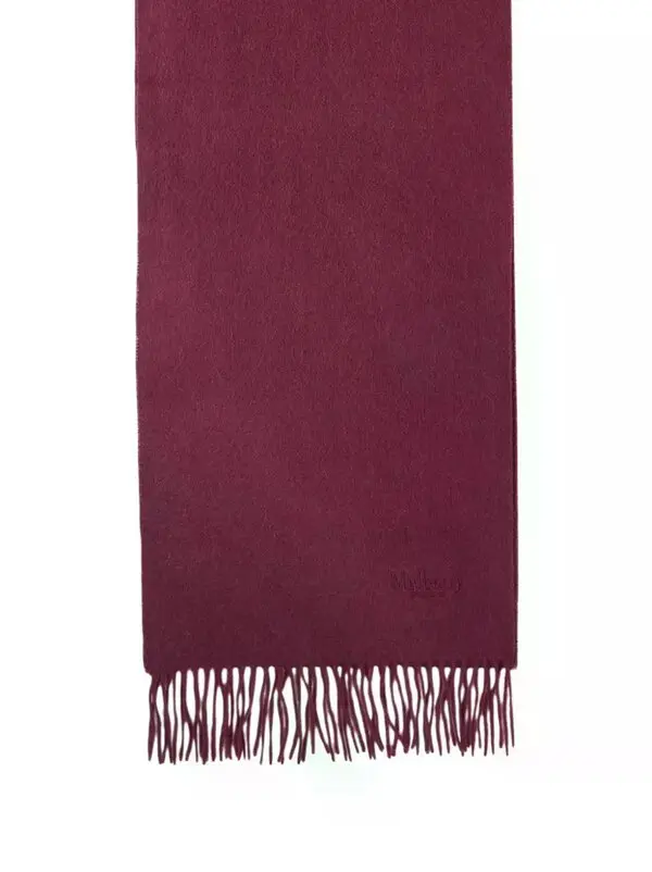 Mulberry Fringed-edge Scarf - Red