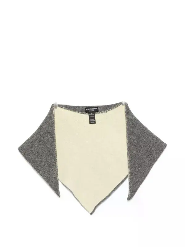 B.B. WALACE Triangular Knitted Scarf - Grey