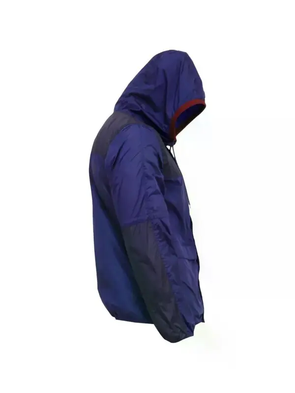 Moncler Hooded Windbreaker With Logo Print