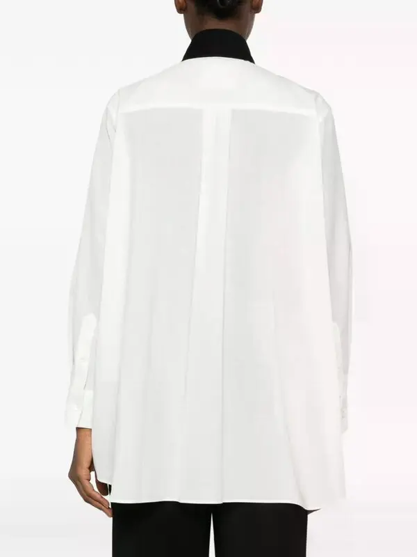 Sacai Layered-panel Zip-up Shirt