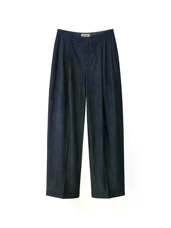 Max Mara Pleated Jeans - Blue