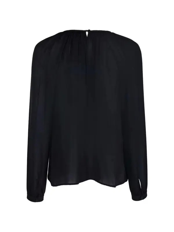 NILI LOTAN Saint Tropez Pleated Silk Top