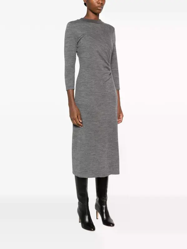 Peserico Gathered Midi Dress