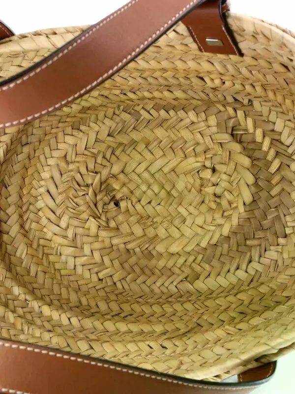 Loewe Basket Raffia Small Tote Bag