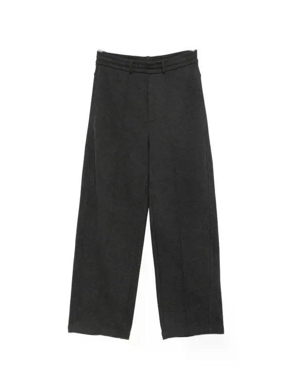 Emporio Armani Pressed-crease Track Pants - Grey