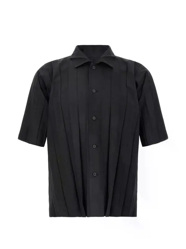 Issey Miyake Edge Short-sleeve Shirt - Black