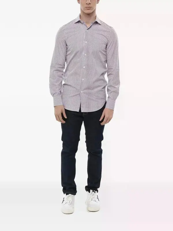 FINAMORE 1925 Striped Shirt - White