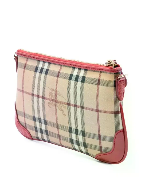 Burberry 2000-2017 Haymarket Check Coated Canvas Peyton Crossbody Bag