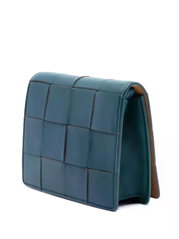 Bottega Veneta Maxi Intrecciato Cassette Crossbody Bag - Black