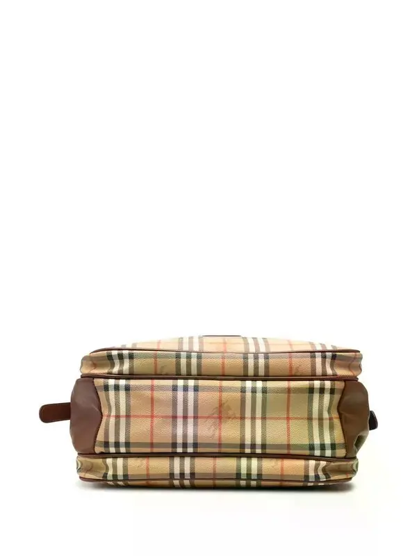 Burberry 20th Century Haymarket Check Coated Canvas Satchel