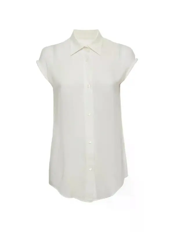 MAISON MARGIELA Sleeveless Button-down Blouse - White