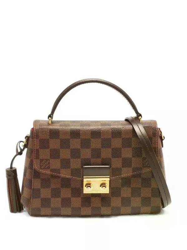 LOUIS VUITTON 2020 Croisette Damier Ebene Tote Bag - Brown