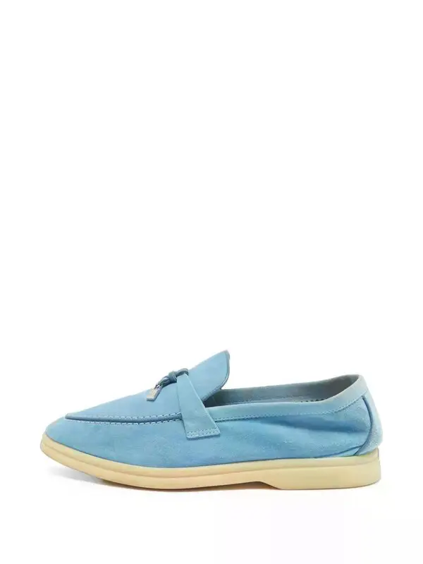 Loro Piana Summer Charms Walk Loafers - Blue