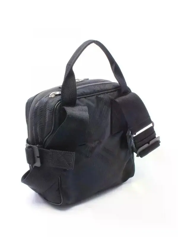 Burberry Nylon Checked Satchel