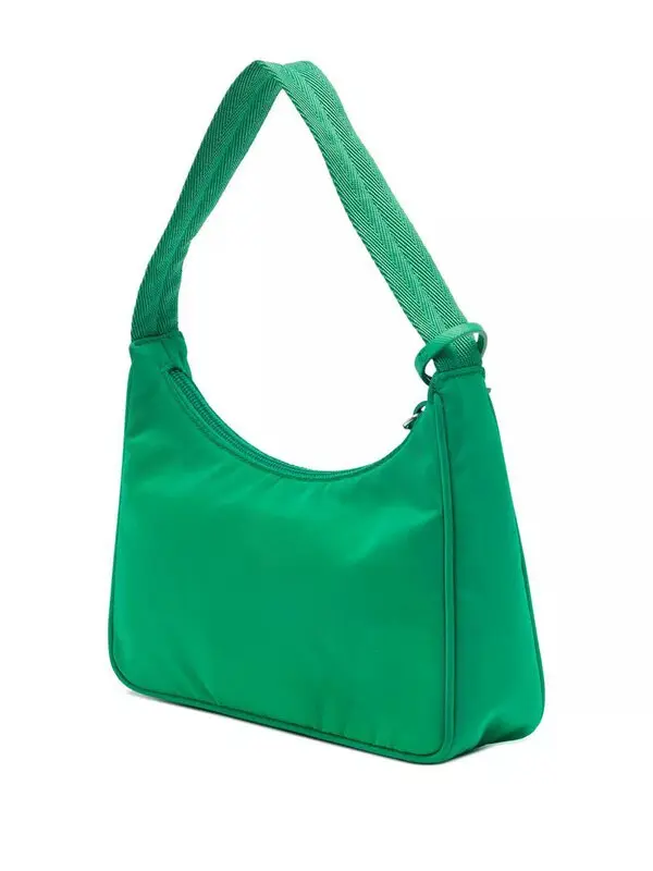 Prada Mini Tessuto Shoulder Bag - Green