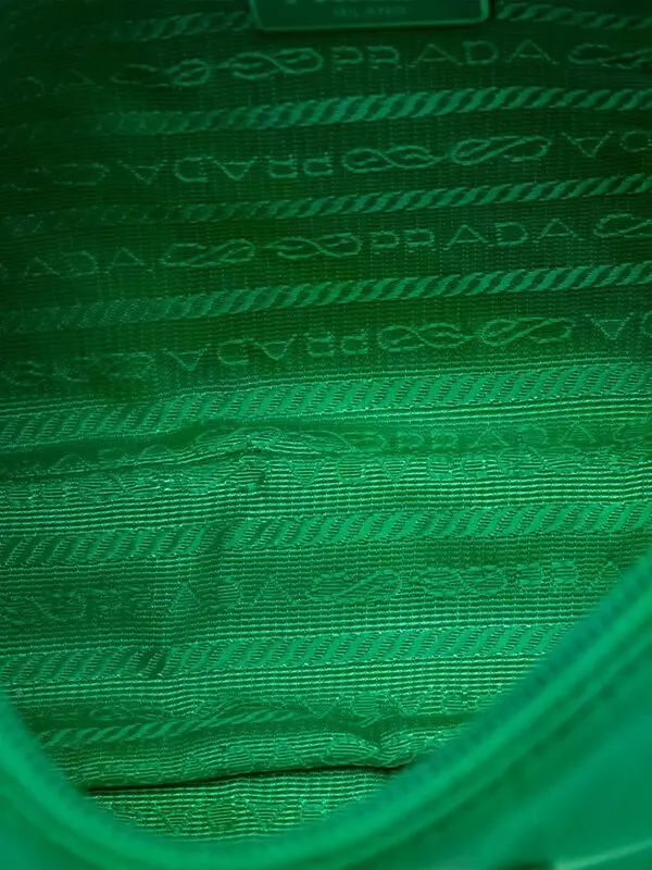 Prada Mini Tessuto Shoulder Bag - Green