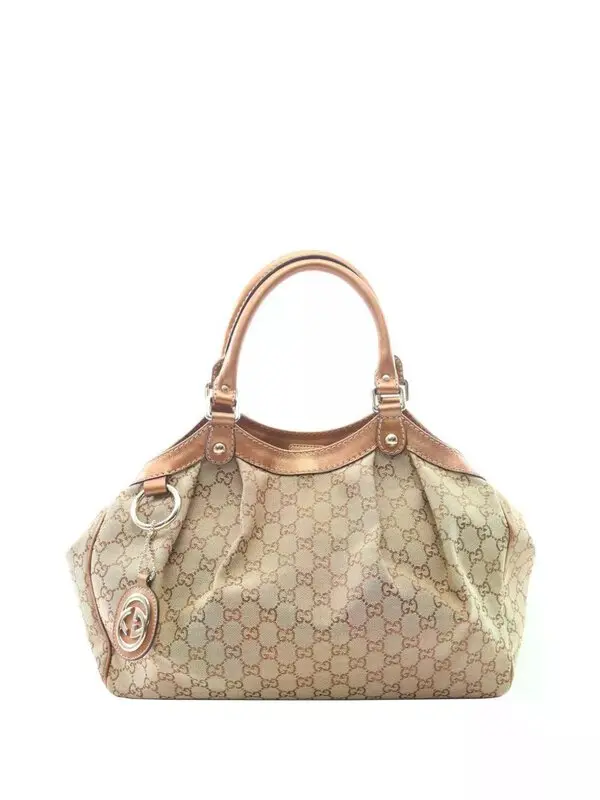 Gucci 2000-2015 Medium Gg Canvas Sukey Tote Bag - Neutrals