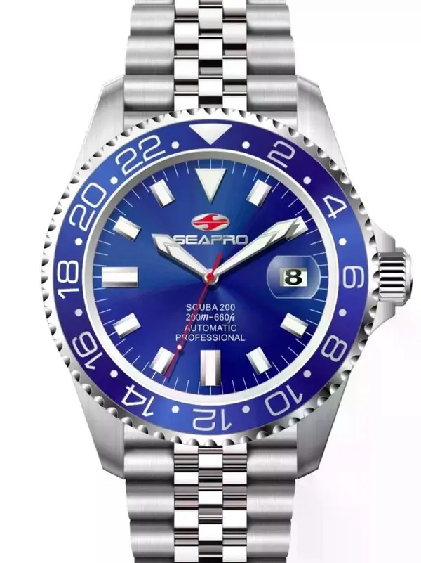 SEAPRO Grand Meridian 43mm Watch - Blue