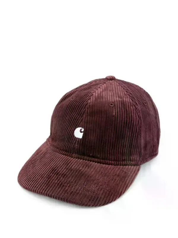Carhartt Work In Progress Logo-embroidered Corduroy Cap - Brown