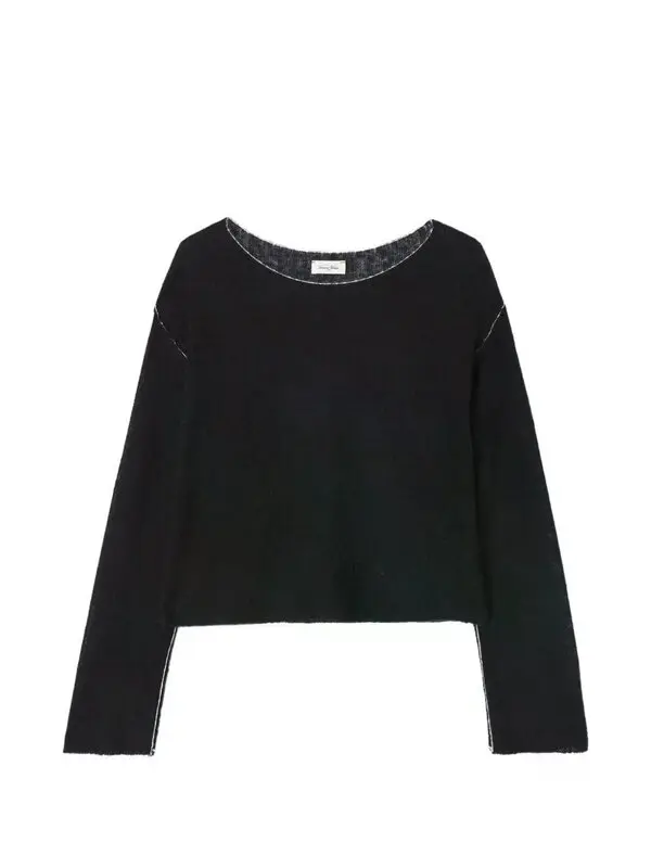American Vintage Bodyrow Boat-neck Sweater - Black
