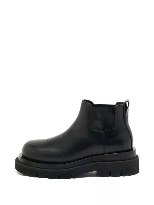 Bottega Veneta Lug Combat Chelsea Boots - Black