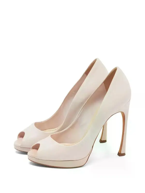 Dior Miss Peep Toe Platform Stiletto Pumps