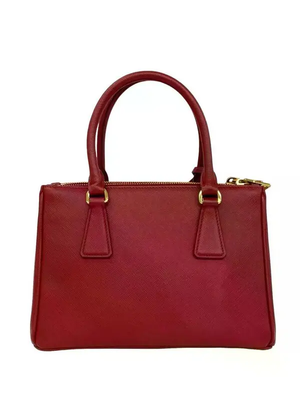 Prada 2010-2026 Medium Saffiano Galleria Double Zip Satchel