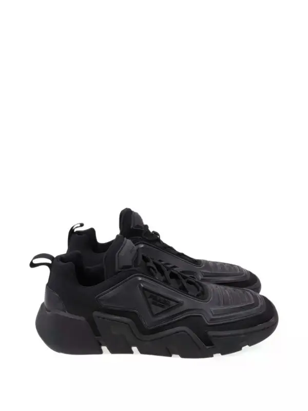 Prada Techno Stretch Sneakers - Black
