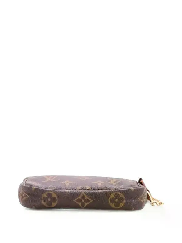 LOUIS VUITTON Pochette Accessoires Monogram Canvas Mini Clutch Bag - Brown