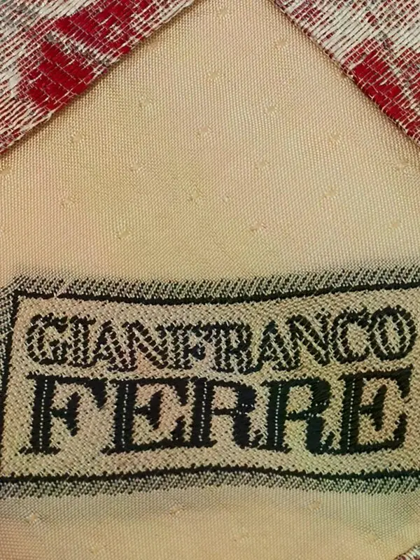 Gianfranco Ferre Floral Jacquard Neck Tie