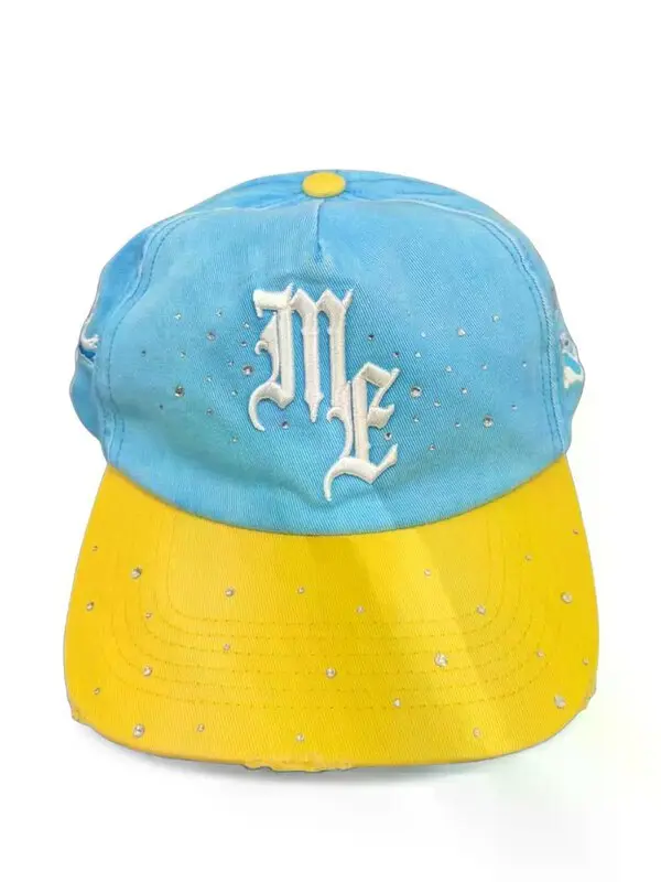Mixed Emotion Me Crystal-embellished Baseball Cap - Blue