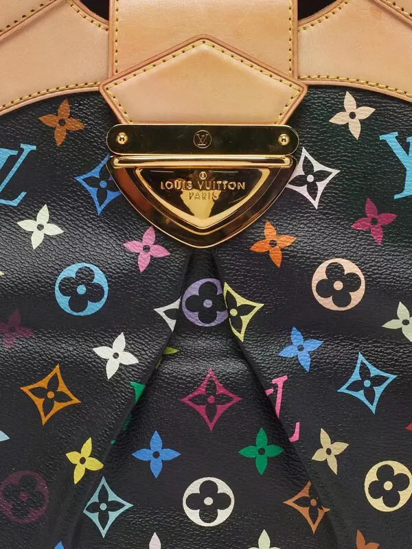 LOUIS VUITTON 2009 Ursula Monogram Multicolore Tote Bag - Black