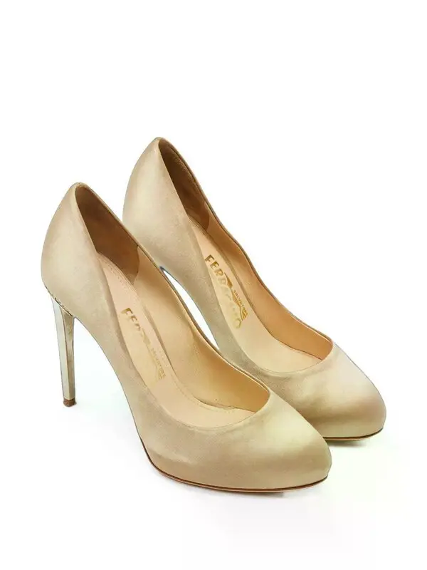 FERRAGAMO Crystal-embellished Platform Pumps