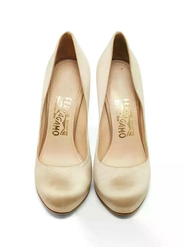 FERRAGAMO Crystal-embellished Platform Pumps