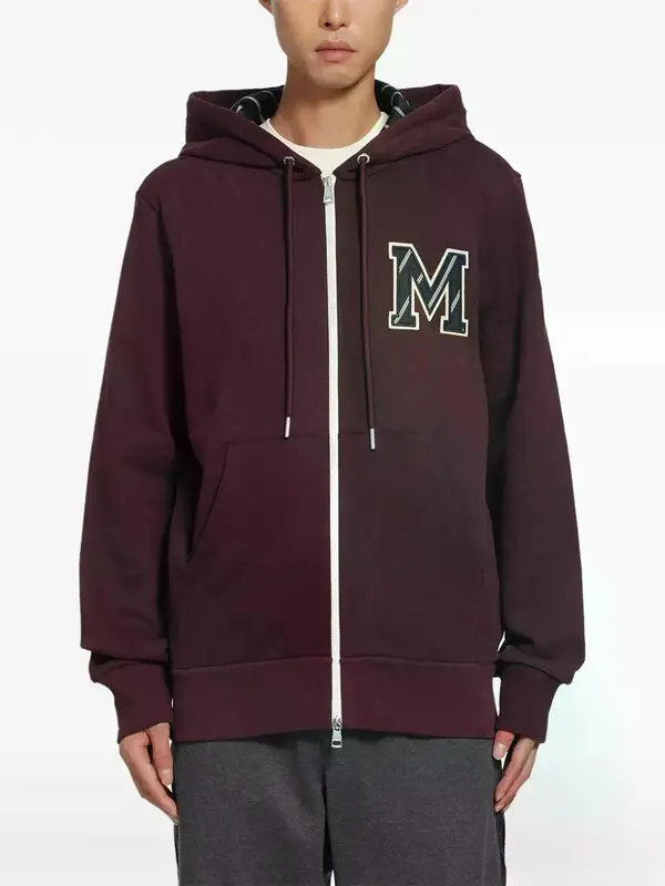 Moncler Logo-patch Zip-up Hoodie