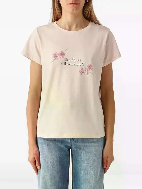 TWINSET Regular T-shirt With Print - Pink