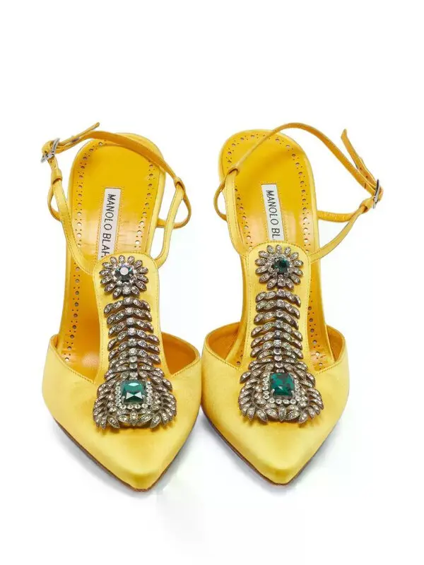 Manolo Blahnik Jamala Crystal-embellished Pumps