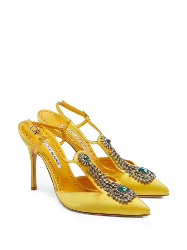 Manolo Blahnik Jamala Crystal-embellished Pumps