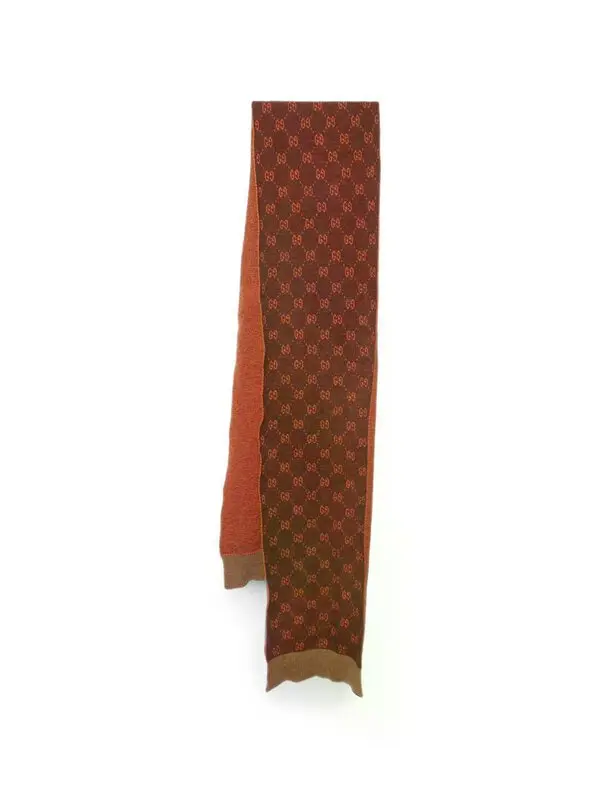 Gucci Supreme Gg Monogram Scarf - Brown
