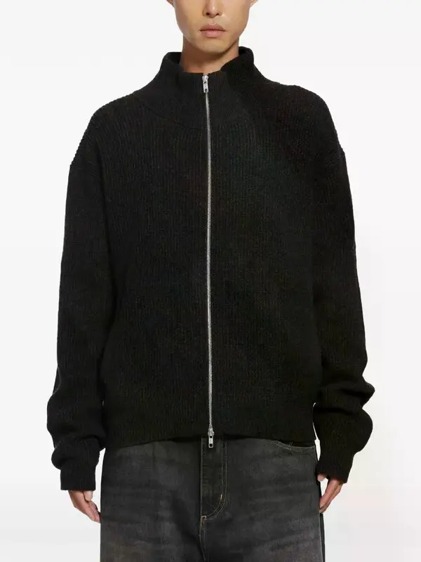 SONG FOR THE MUTE Zip-up Funnel-neck Jacket - Brown