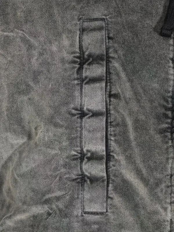 THOM KROM Faded-effect Zip-up Denim Jacket