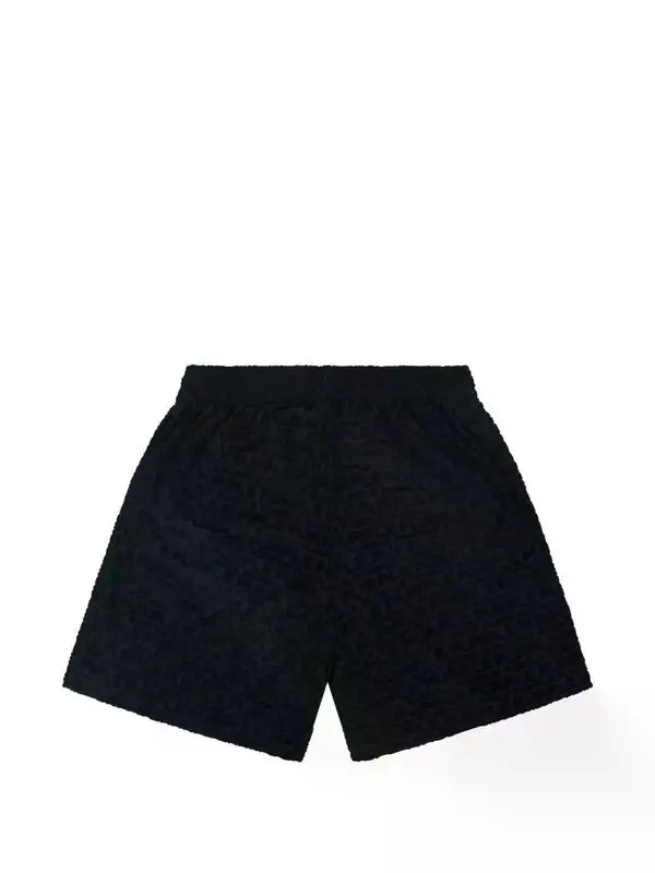 PURPLE BRAND Jacquard Terry Shorts With Logo Motif